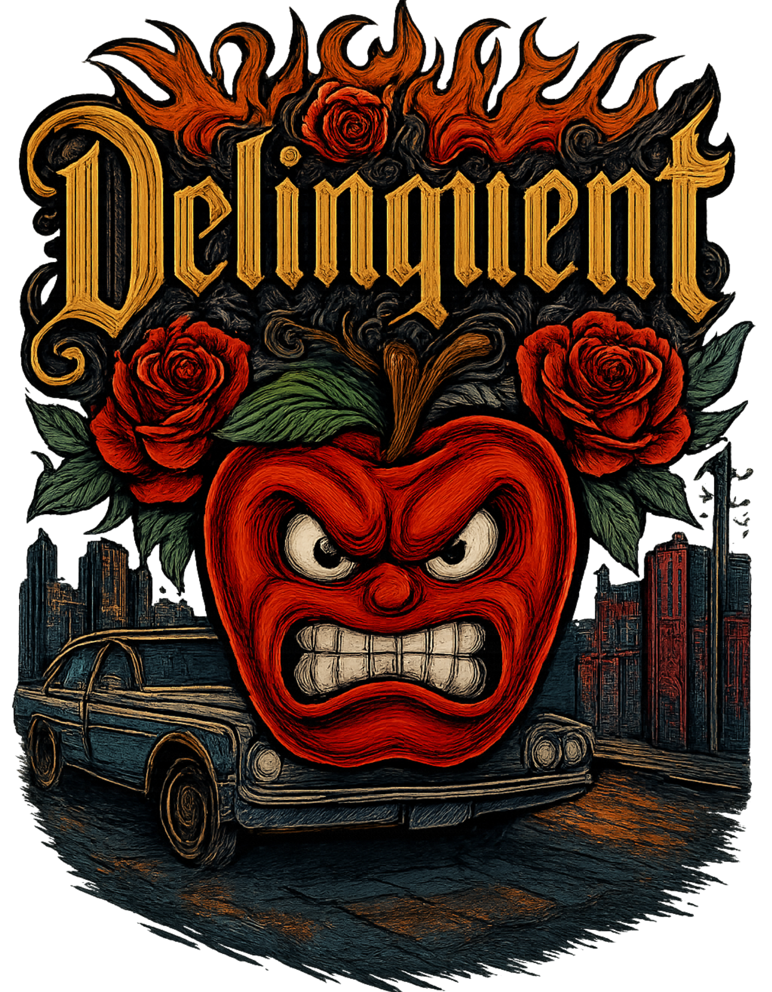 T-Shirt and Hoodie Design - Delinquent